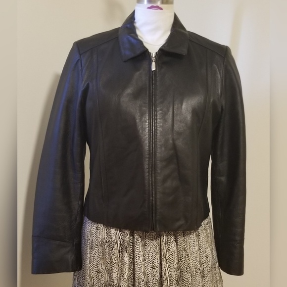 Marcia | Jackets & Coats | Marcia Black Leather Jacket | Poshmark
